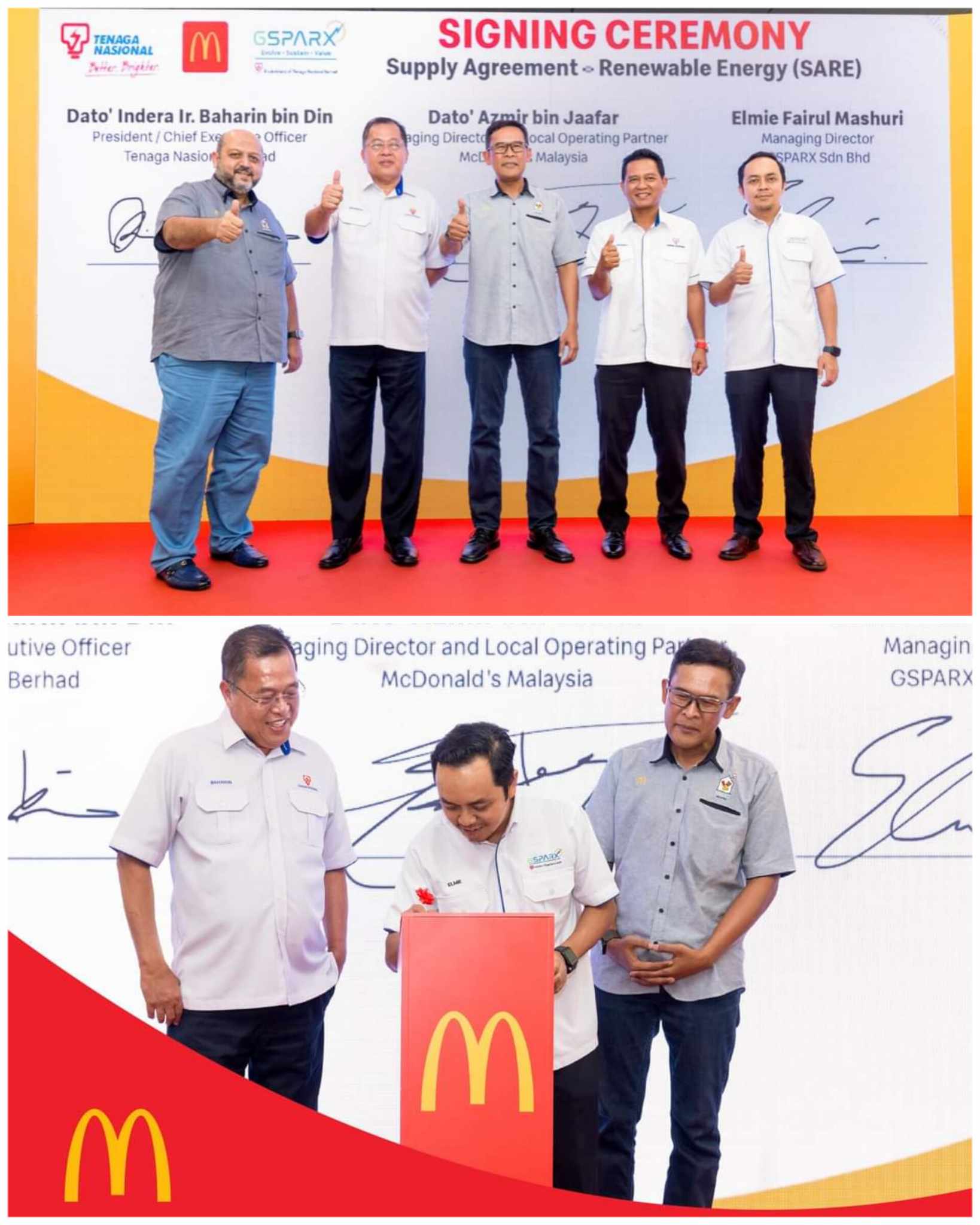 Pemasangan Panel Solar McDonald's kerjasama TNB GSPARX